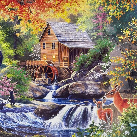Cra-Z-Art | Games | Abraham Hunter Spring Mill Jigsaw Puzzle Crazart ...